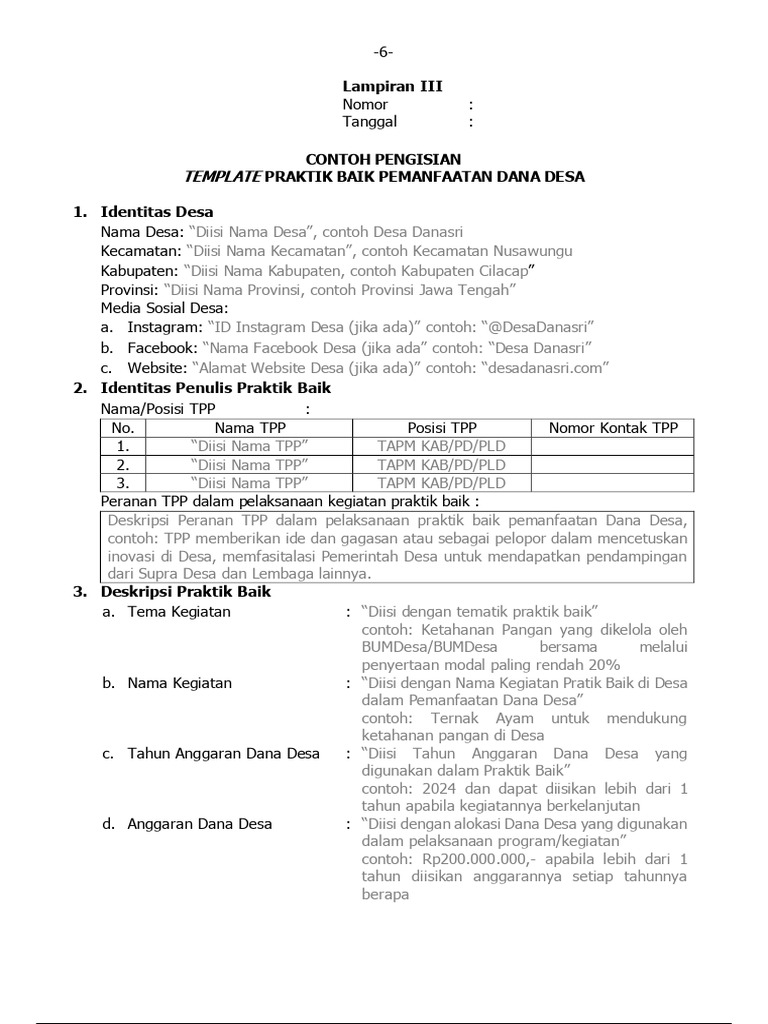 Contoh Praktik Baik | PDF