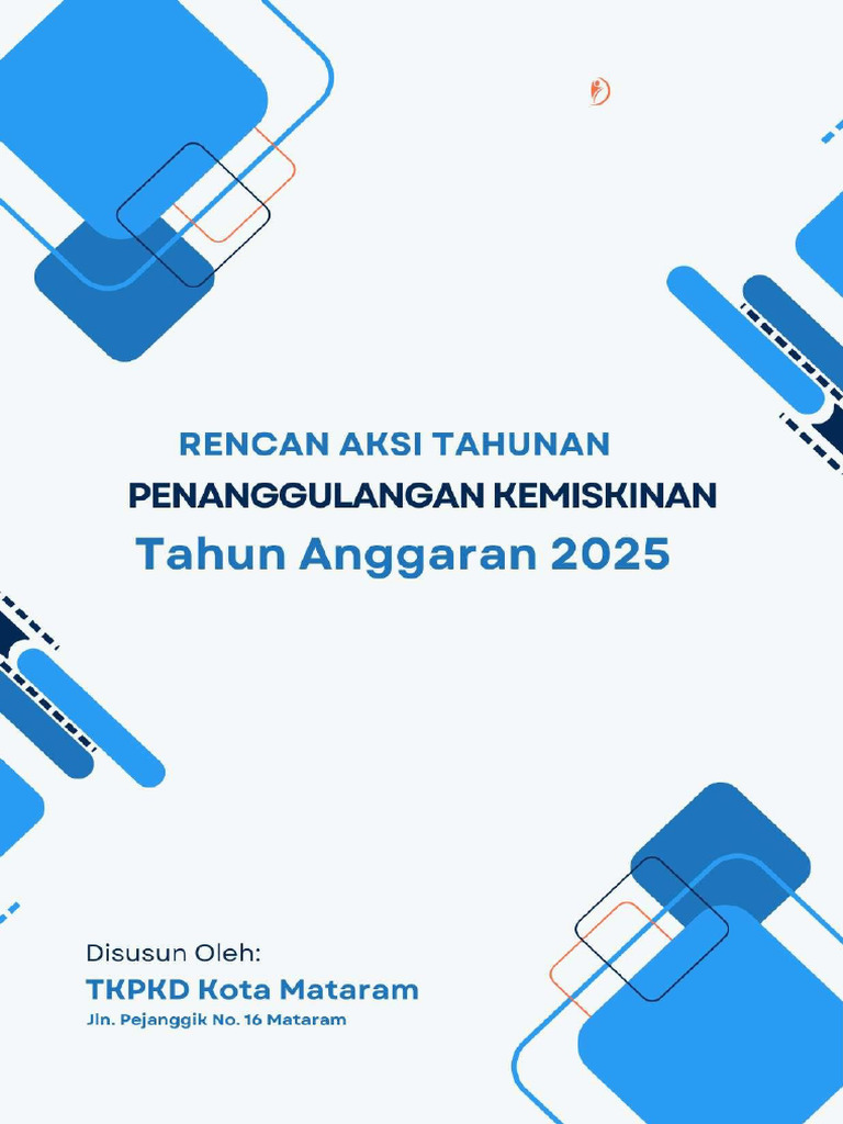 Rencana Aksi Penanggulangan Kemiskinan Mataram 2025 | PDF