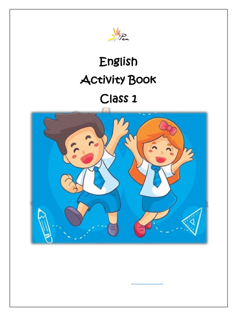 Class 1 Activity Book for English Learning | PDF | Plural | Pronoun