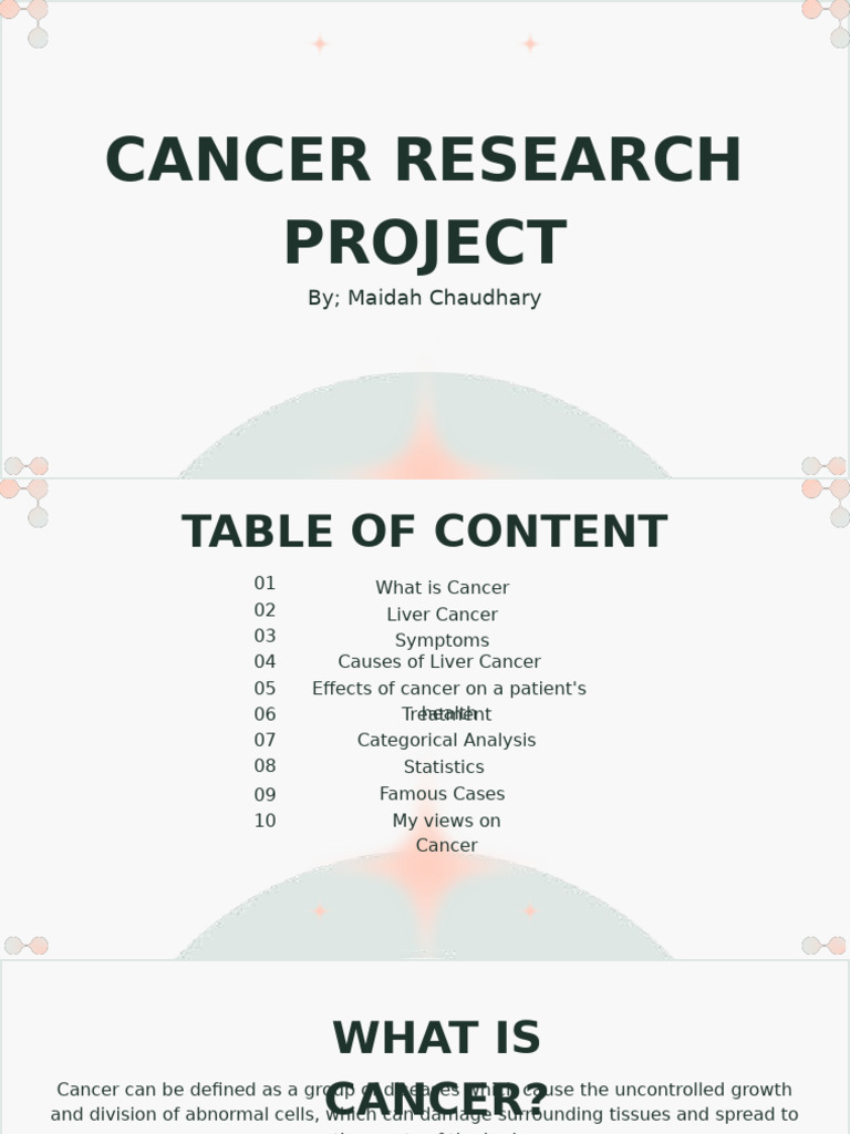 Assignment # 2 Cancer Research Project | PDF | Cancer | Liver