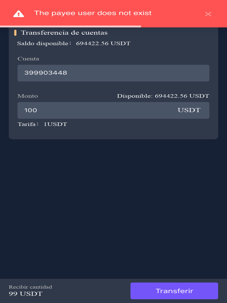 Transferencia de 100 USDT disponible | PDF