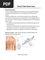 Adult Chest Tube Dressing Change Guide | PDF