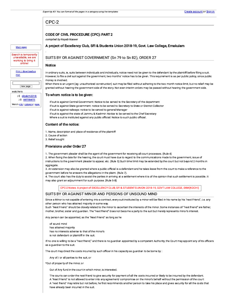 CPC 2 | PDF | Lawsuit | Injunction