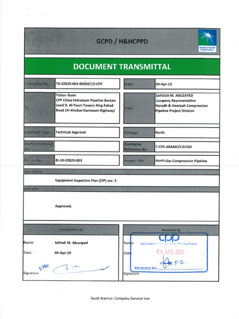 NGCP-CPP Equipment Inspection Plan REV03 Full Approved | PDF | Leak | Waste