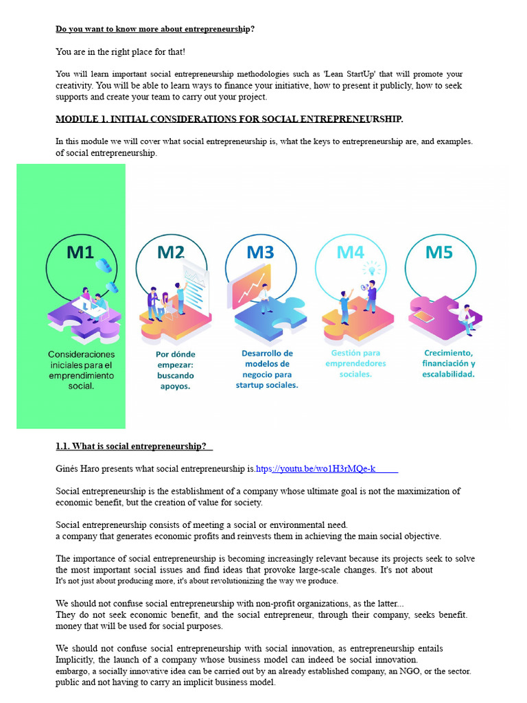 Social Entrepreneurship Essentials Guide | PDF | Social ...