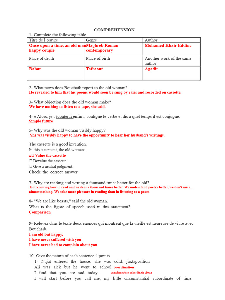 French Baccalaureate Exam Control | PDF