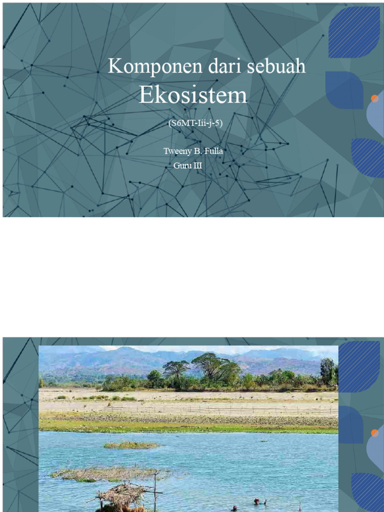 Komponen Ekosistem Presentasi PowerPoint Sains 6 | PDF