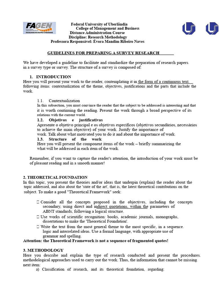 Guideline For Developing A Quantitative Research | PDF | Statistics | Methodology
