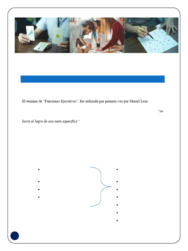 Funciones Ejecutivas y Gestión del Tiempo | PDF | Funciones ejecutivas ...