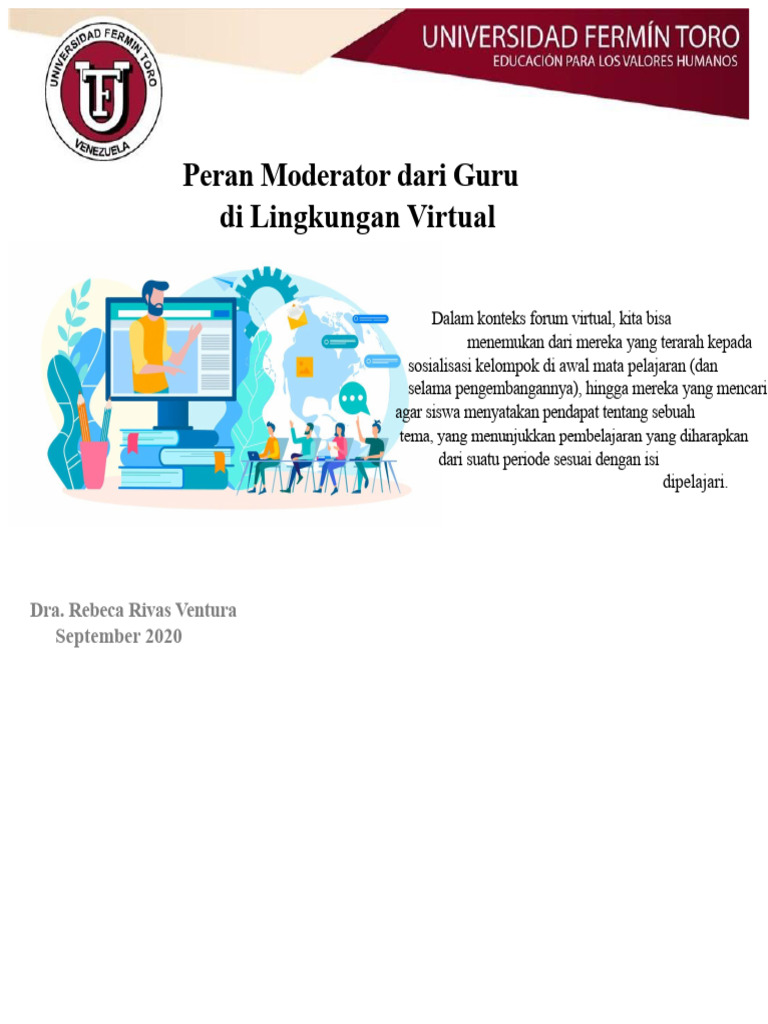 Peran Guru sebagai Moderator Virtual | PDF