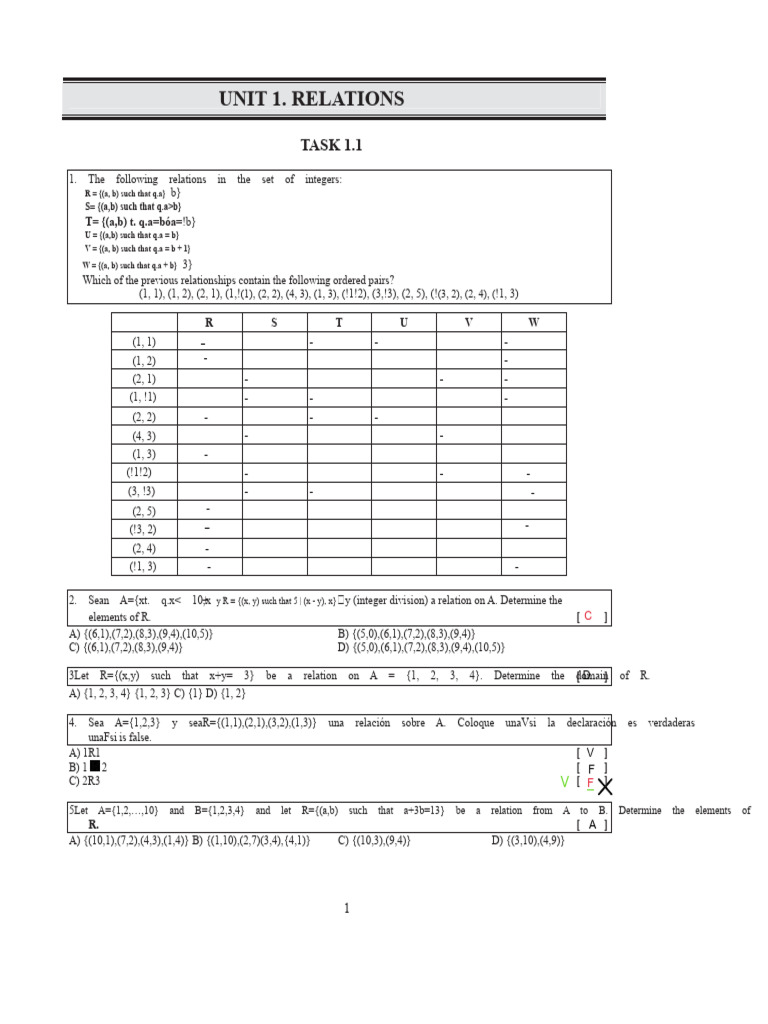 Mathematics Homework | PDF | Mathematical Relations | Mathematical Concepts