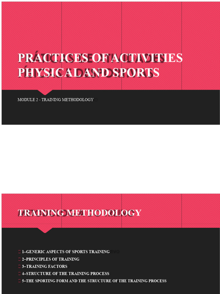 PAFD - MODULE 2 - Training Methodology | PDF | Strength Training ...