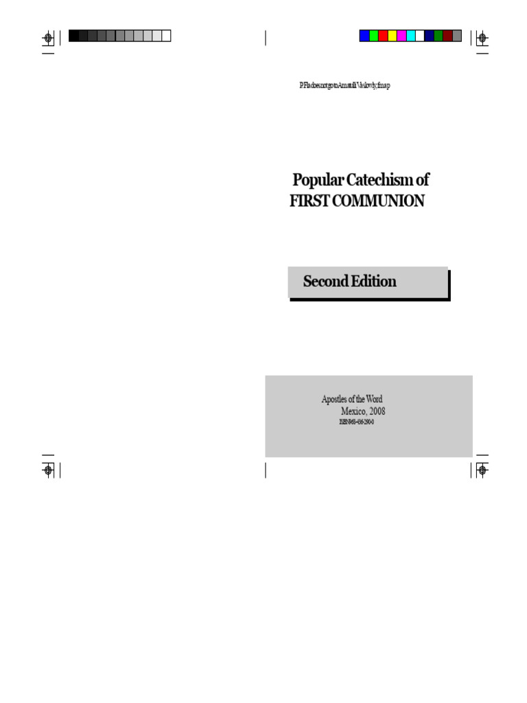 Popular Catechism for First Communion | PDF | God The Father | Lord's Prayer