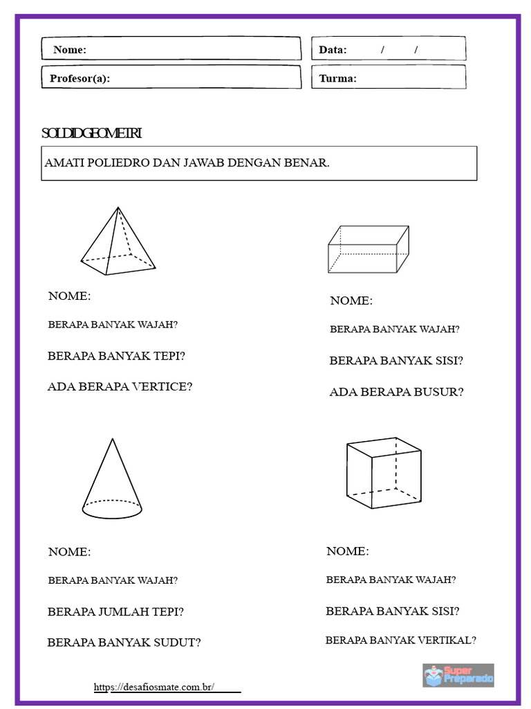 Identifikasi Bentuk Geometri Dasar | PDF