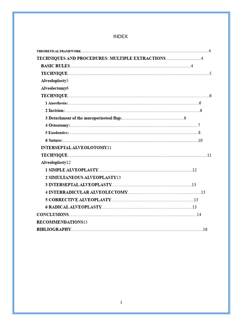 Techniques for Multiple Tooth Extractions | PDF | Dentistry Branches ...