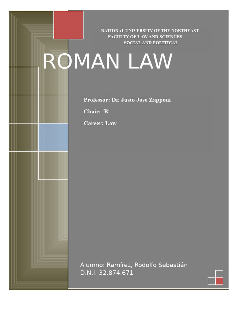 Overview of Roman Law and Justinian's Code | PDF | Classical Antiquity ...