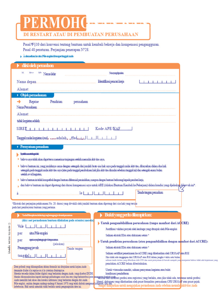 Formulir Permohonan-Arce | PDF