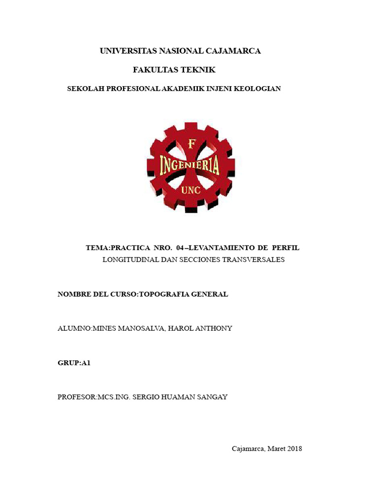 Profil Longitudinal Dan Potongan Melintang | PDF