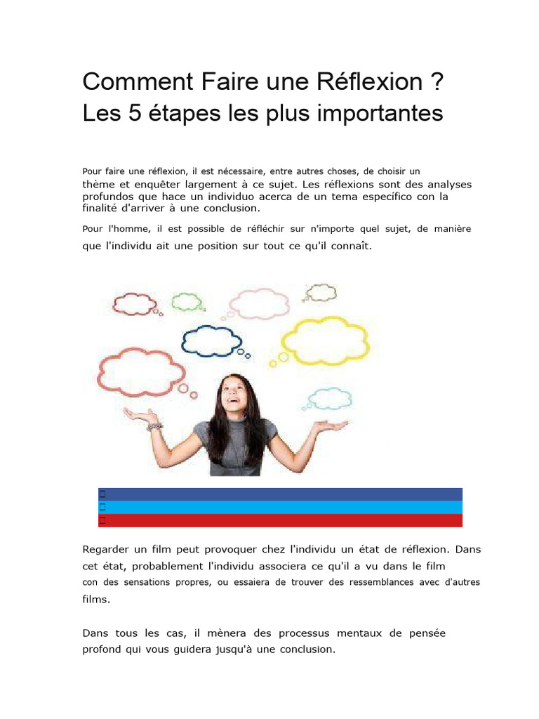 Comment Faire Une Réflexion | PDF | Méditation | Concept de psychologie