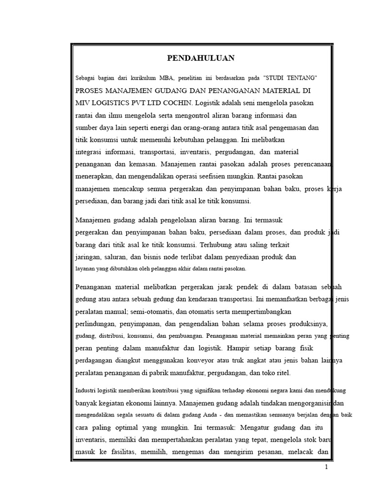Proyek Manajemen Gudang | PDF