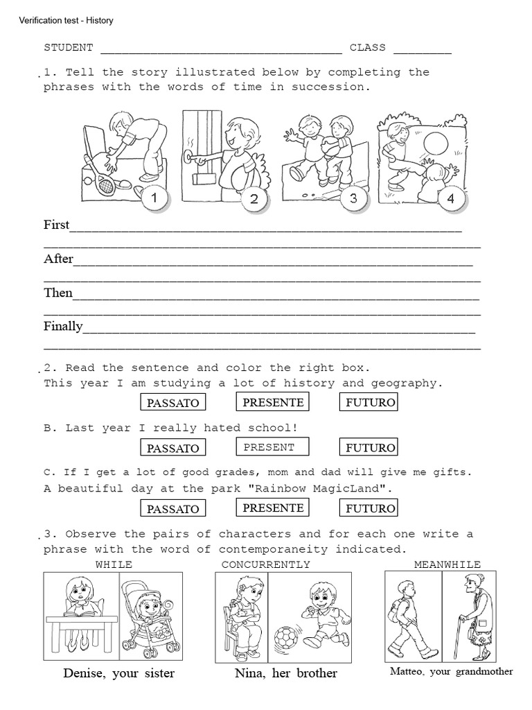 Check History 1st Grade | PDF