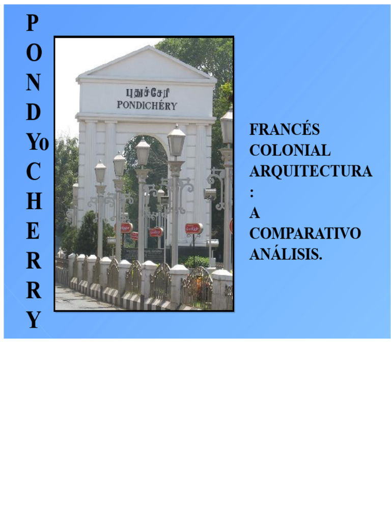 Pondicherry | PDF | Diseño arquitectonico | Arquitectura