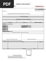 Per Diem Request Form Template | PDF
