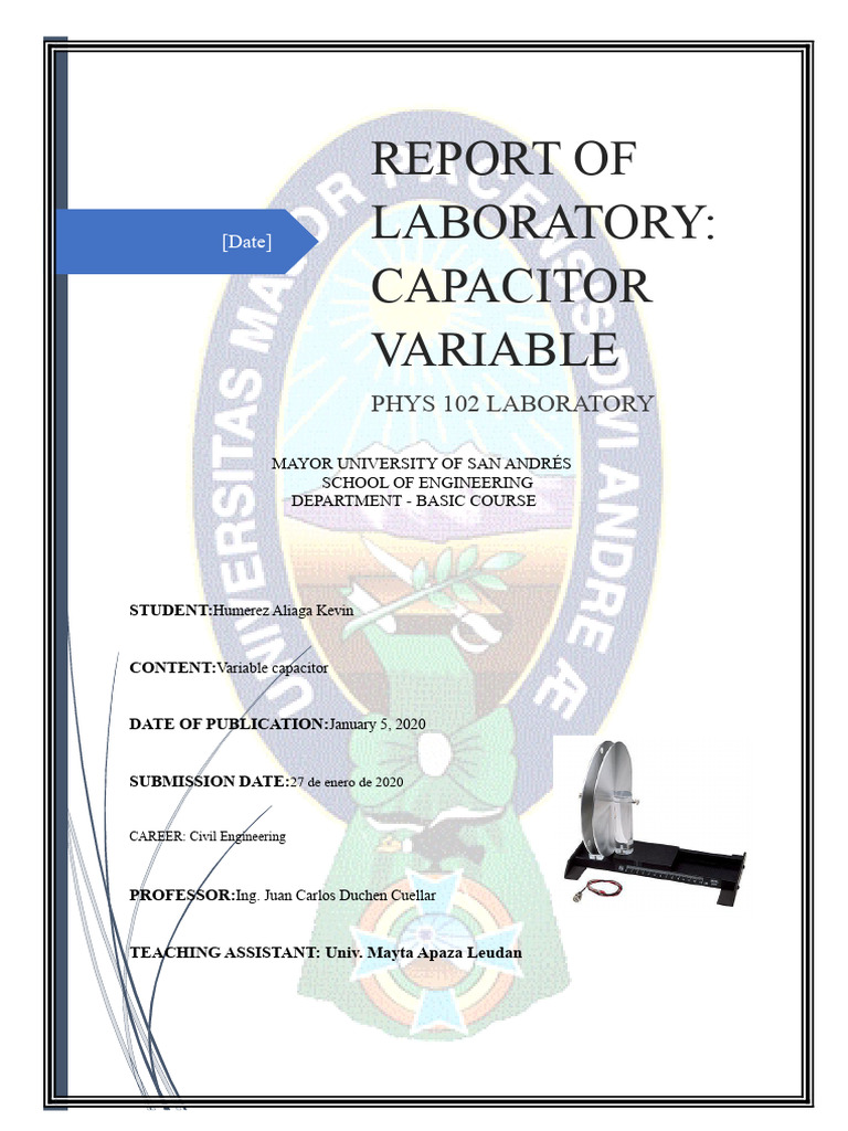 Variable Capacitor | PDF | Capacitor | Capacitance