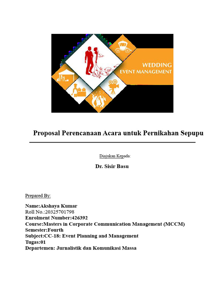 Proposal Manajemen Acara | PDF