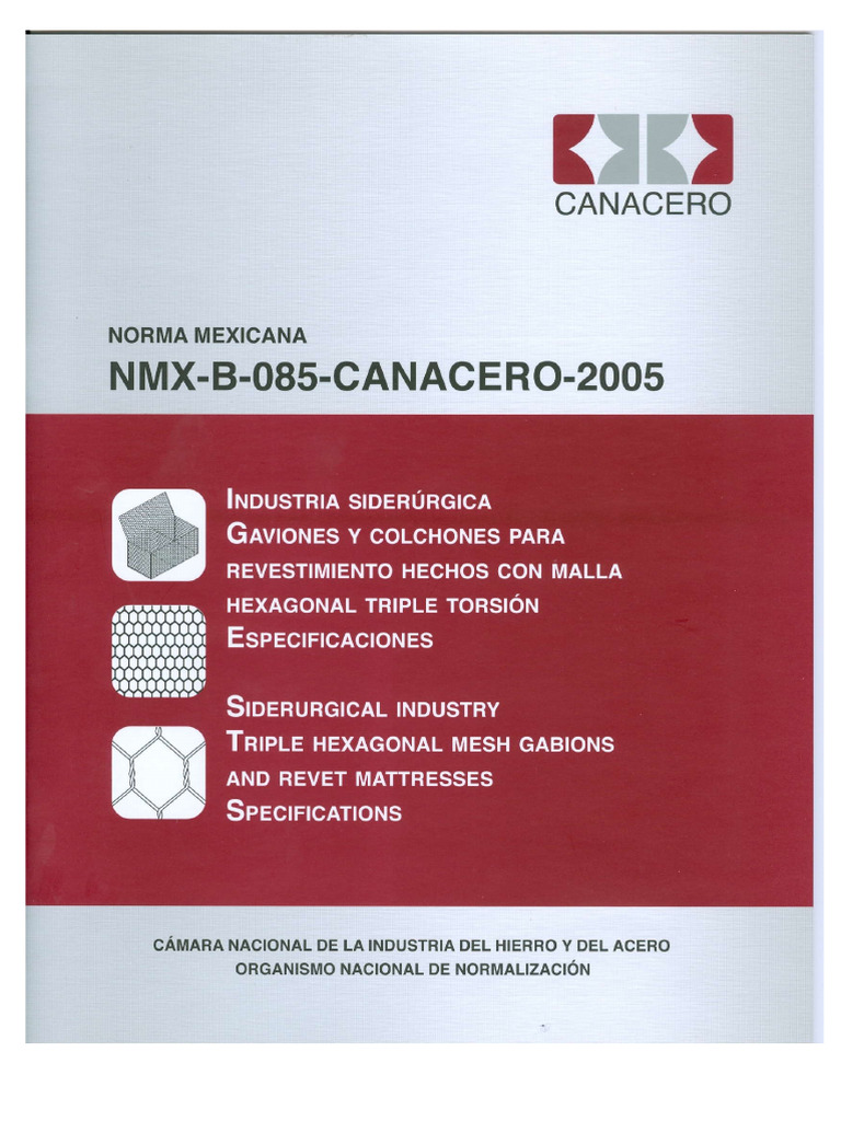 NMX B 085 Canacero 2005 131212142554 Phpapp02 | PDF