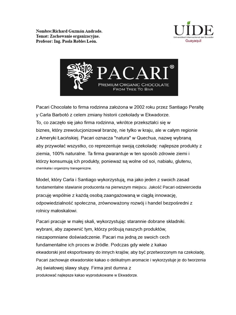 PACARI | PDF