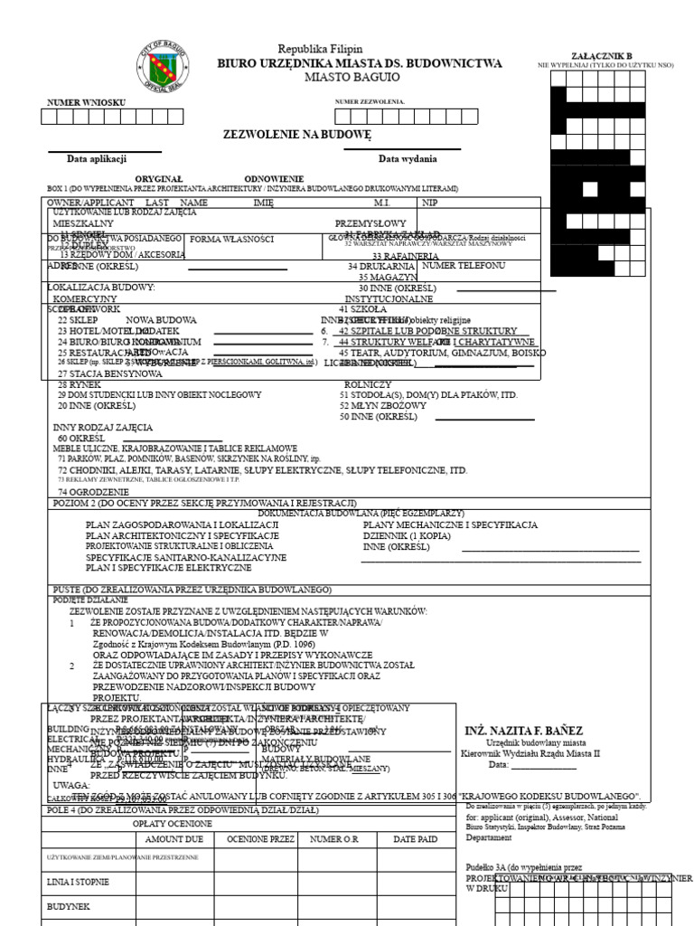 Wniosek o pozwolenie na budowę | PDF