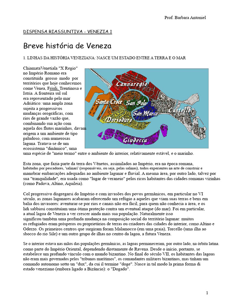 Breve história de Veneza - sete séculos de esplendor | PDF | República de Veneza | Império Bizantino