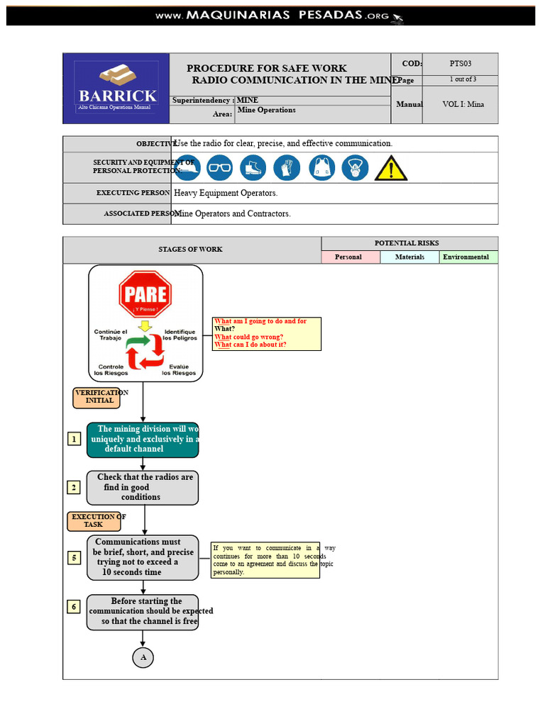 Safe Radio Communication in Mining | PDF