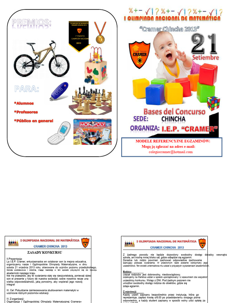 Podstawy Konkursu Cramera | PDF