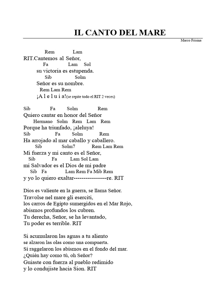 Canto del Mar: Himno de Victoria | PDF
