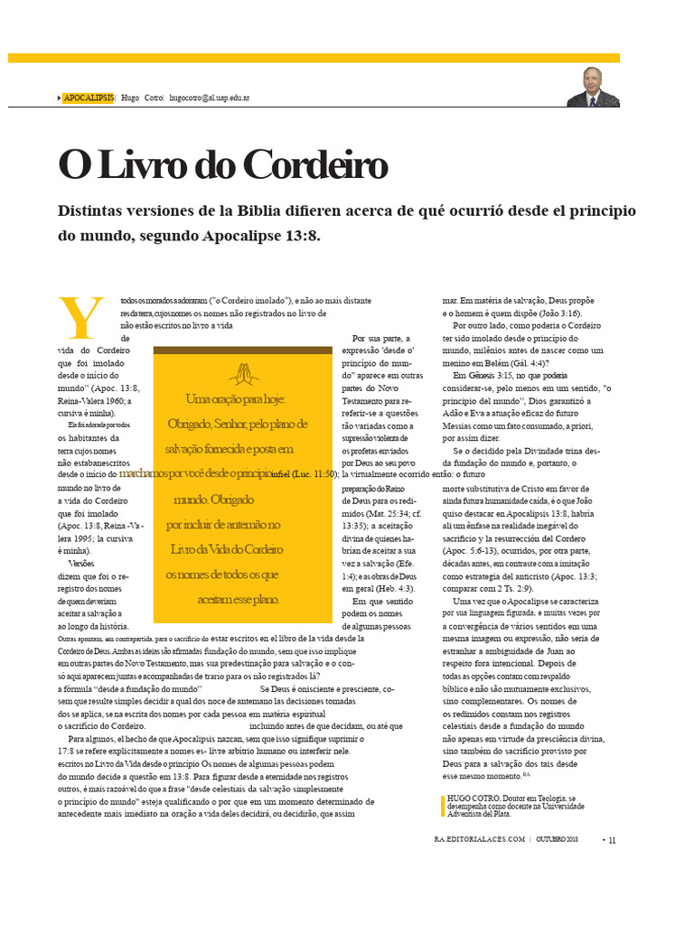 O_livro_do_Cordeiro.pdf | PDF | Deus | Livro do Apocalipse