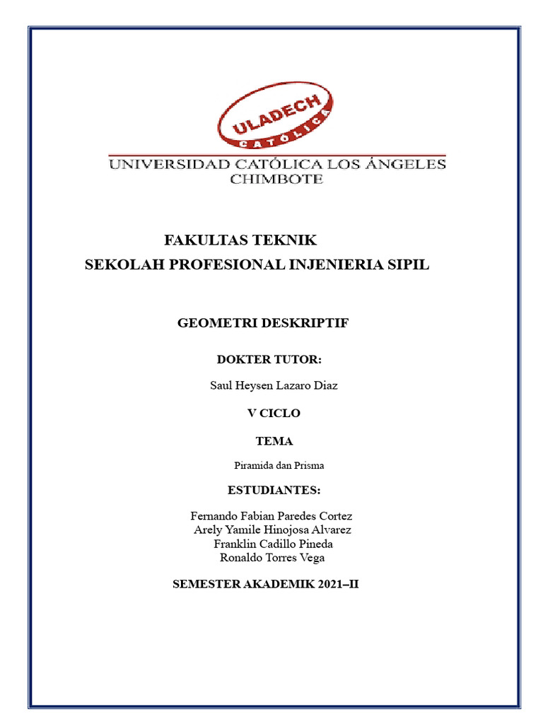 Monografi Prisma Dan Piramida | PDF