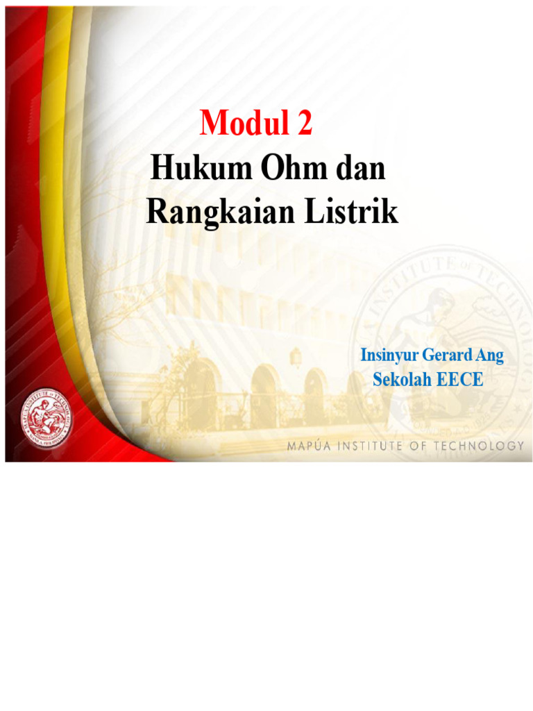 Hukum Ohm dan Rangkaian Listrik Dasar | PDF