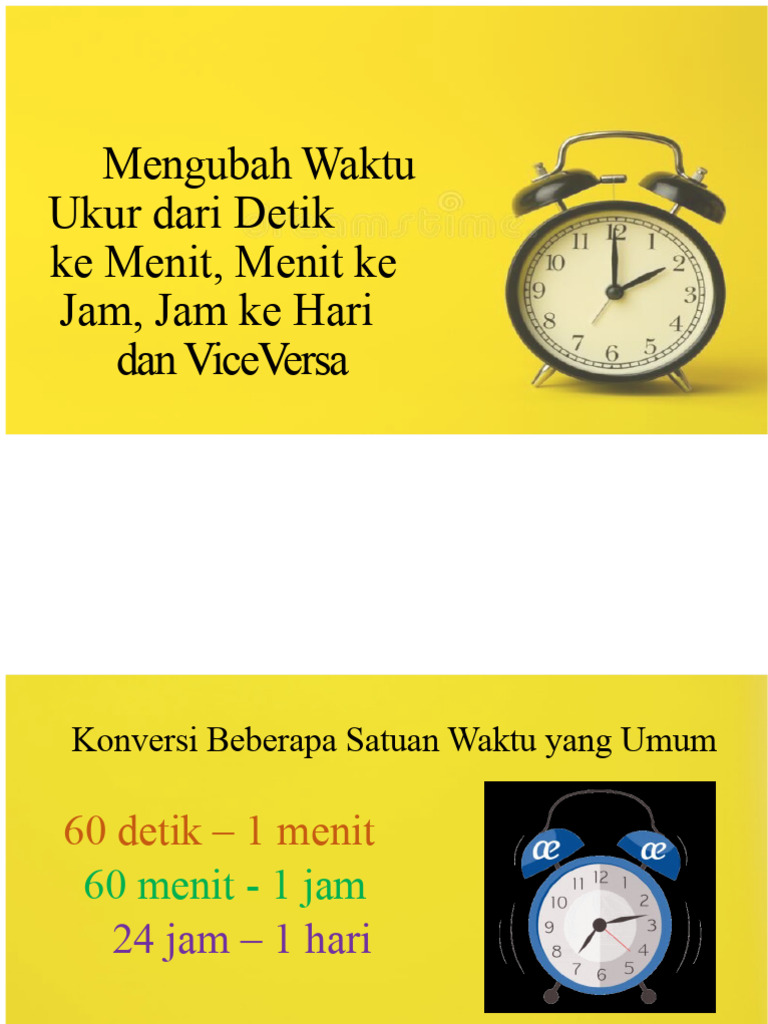 Panduan Konversi Satuan Waktu | PDF