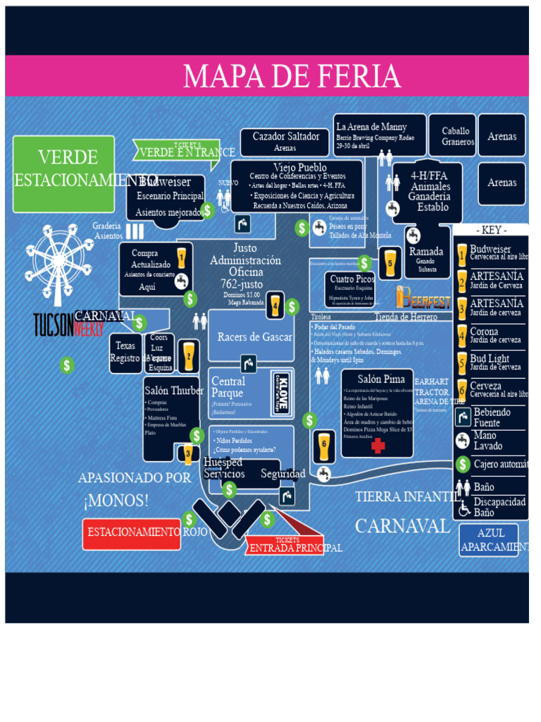 Mapa de La Feria Del Condado de Pima | PDF