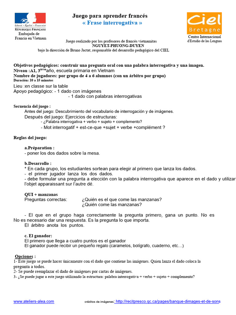 FR-JG112 Juego-Frases-Interrogativas | PDF | Lingüística | Gramática