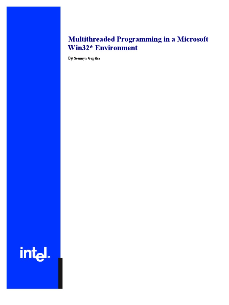 Multi Thread In Win32 Pdf Thread Computing Process Computing