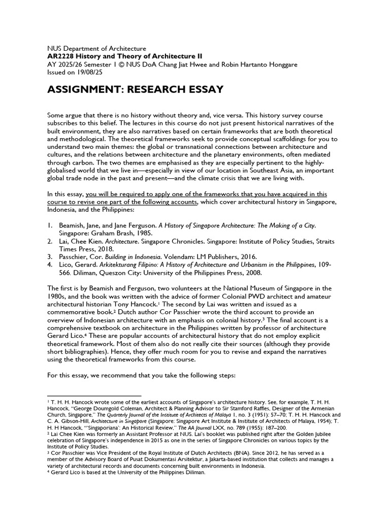 Architectural History Research Essay Guide | PDF | Libraries
