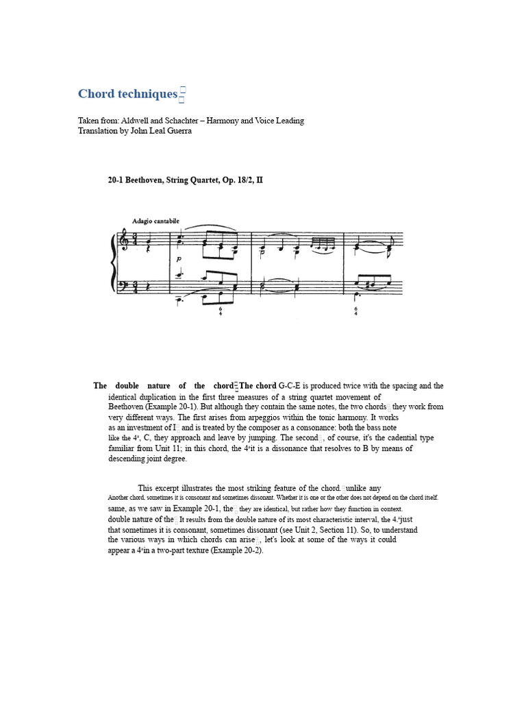 3. Chord techniques 64 | PDF | Chord (Music) | Harmony