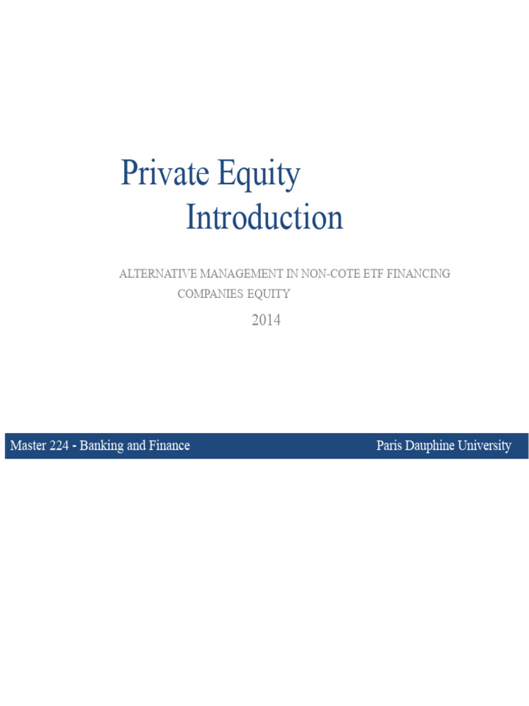 Overview of Private Equity Strategies | PDF | Private Equity | Investing
