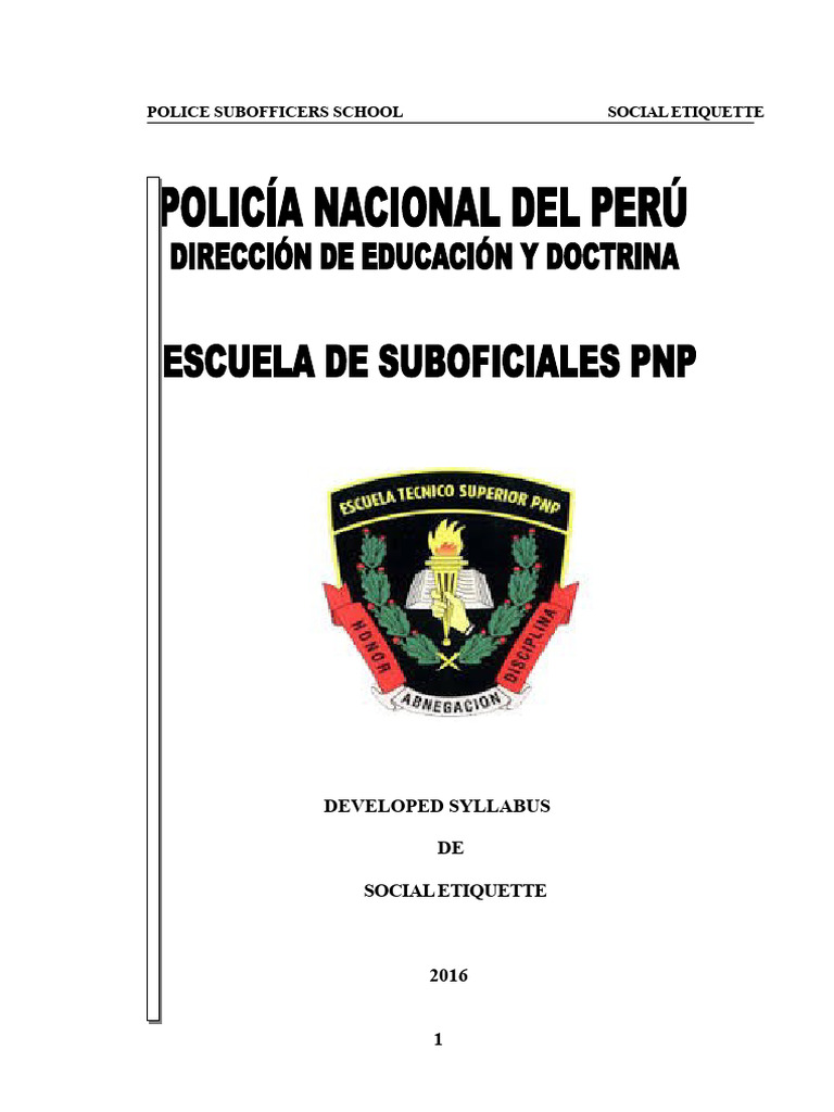 Social Etiquette Curriculum for Police Officers | PDF | Etiquette | Hygiene