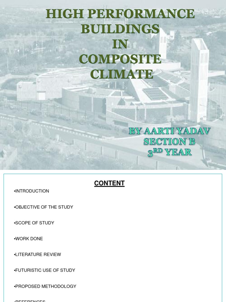 High-Performance Buildings in Composite Climate | PDF | Building ...