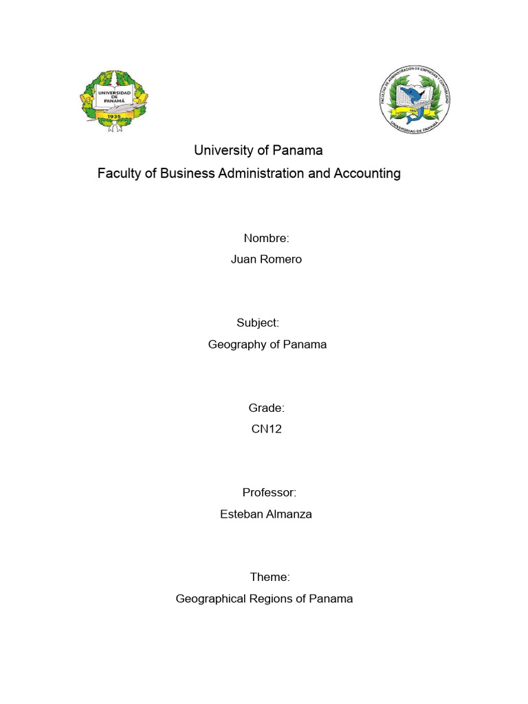 Geographical Regions of Panama Explained | PDF | Panama | Forests