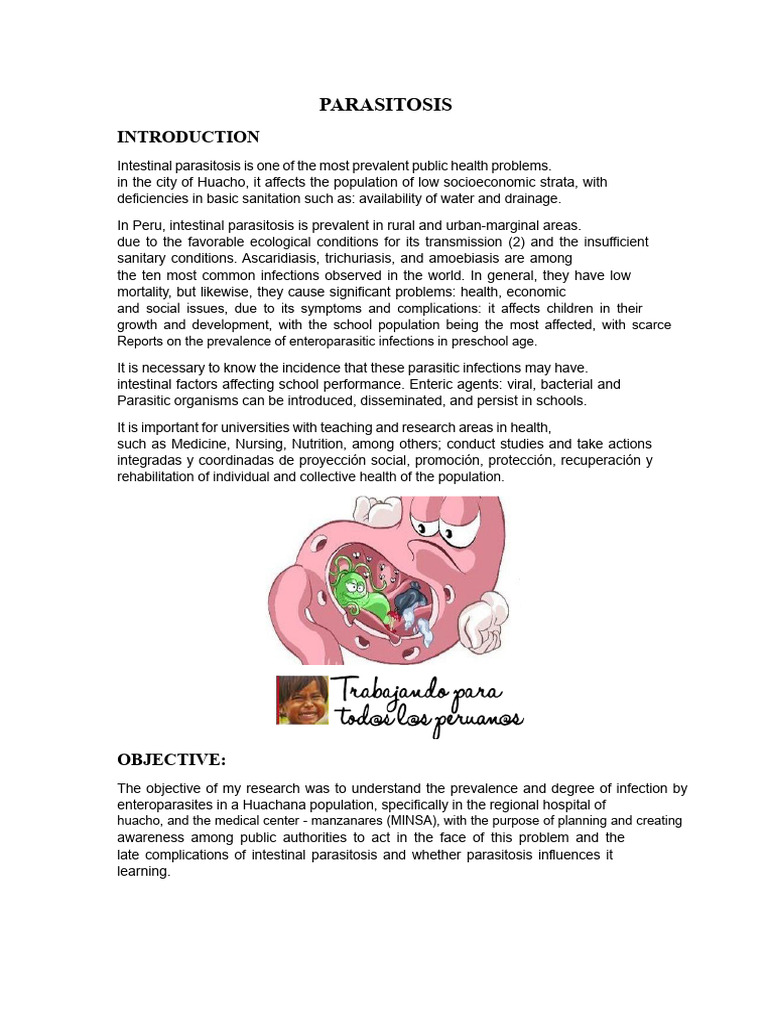 Intestinal Parasitosis in Huacho, Peru | PDF | Diarrhea | Infection